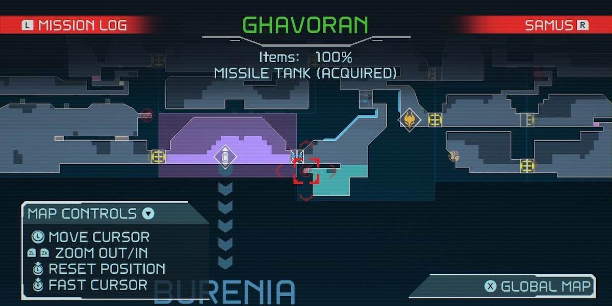 Metroid Dread: How to Find and Collect All Items In Ghavoran