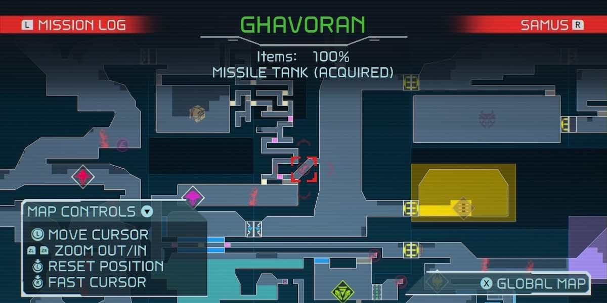 Metroid Dread: How to Find and Collect All Items In Ghavoran