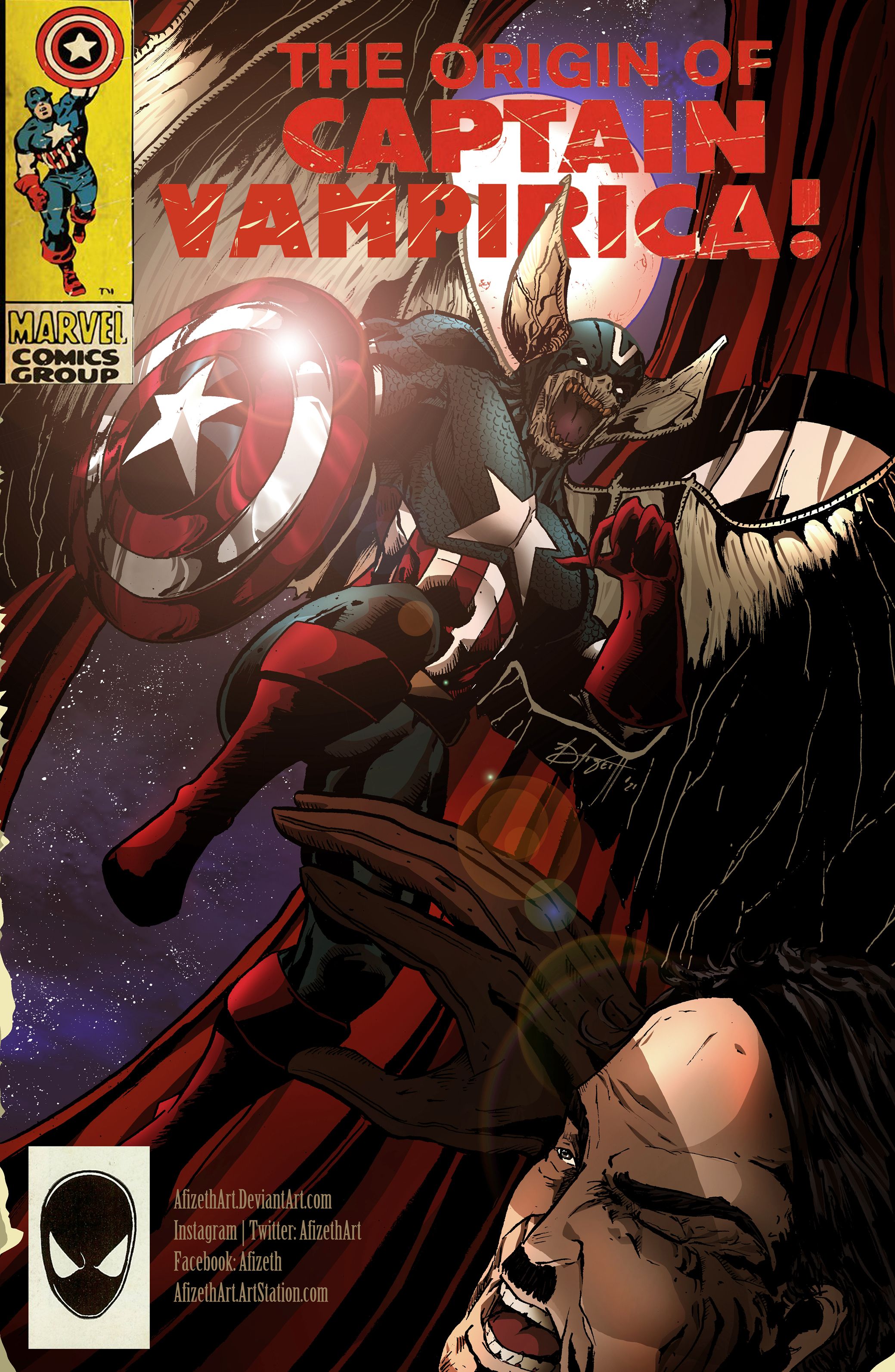 Line it is Drawn: Comic Book Characters as Vampires