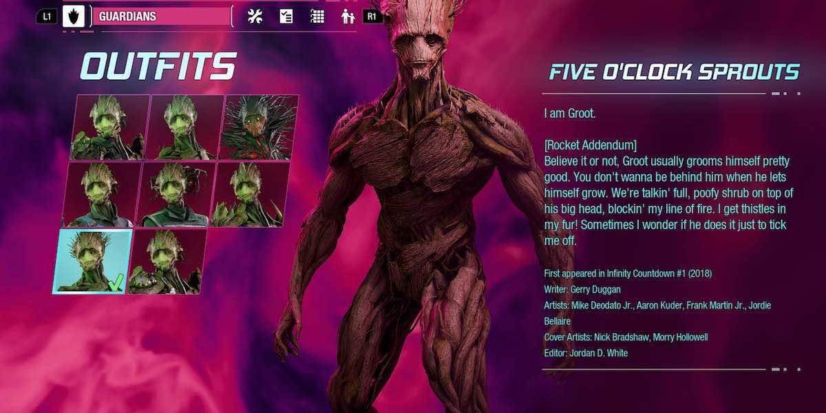 Guardians of the Galaxy: Where to Find Every Groot Outfit