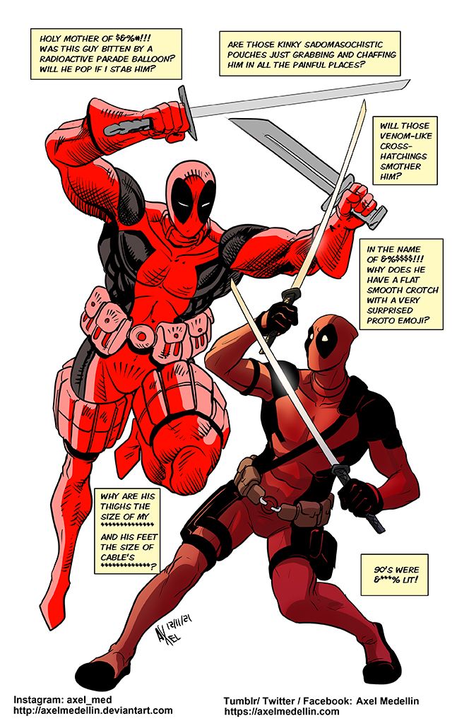 Line it is Drawn: Superheroes Fight Against Their Younger Selves