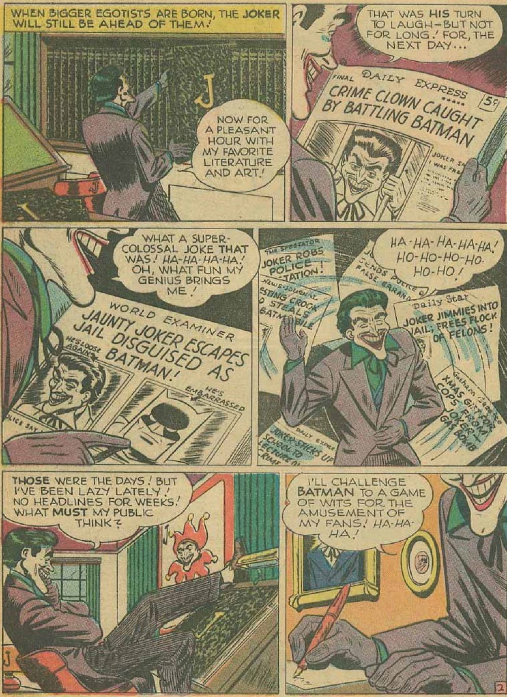 That Time Batman and the Joker Battled It Out Using...Word Puzzles?