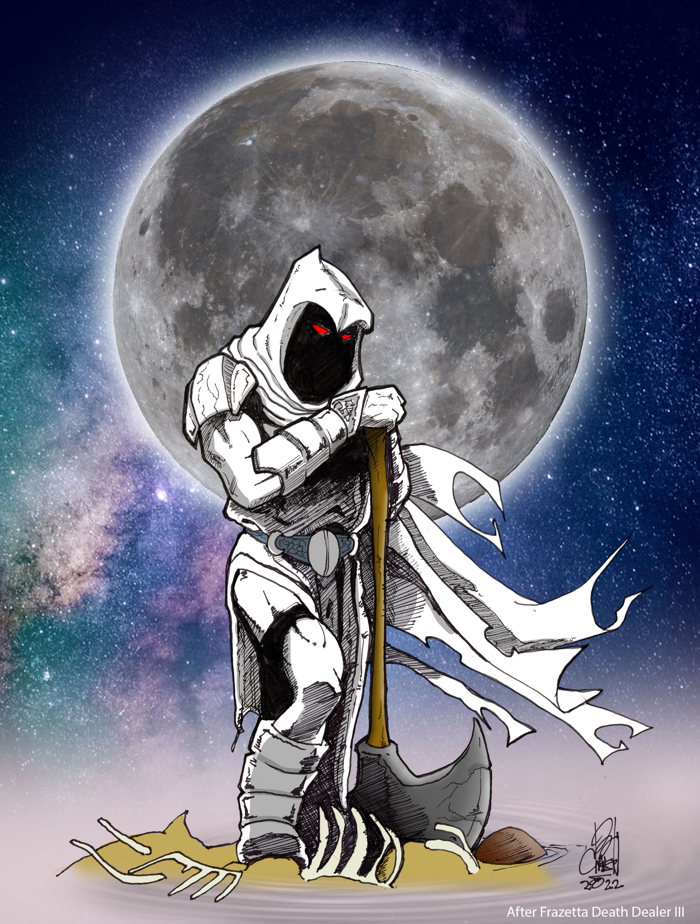 Line it is Drawn: Comic Book Medieval Knight Superheroes