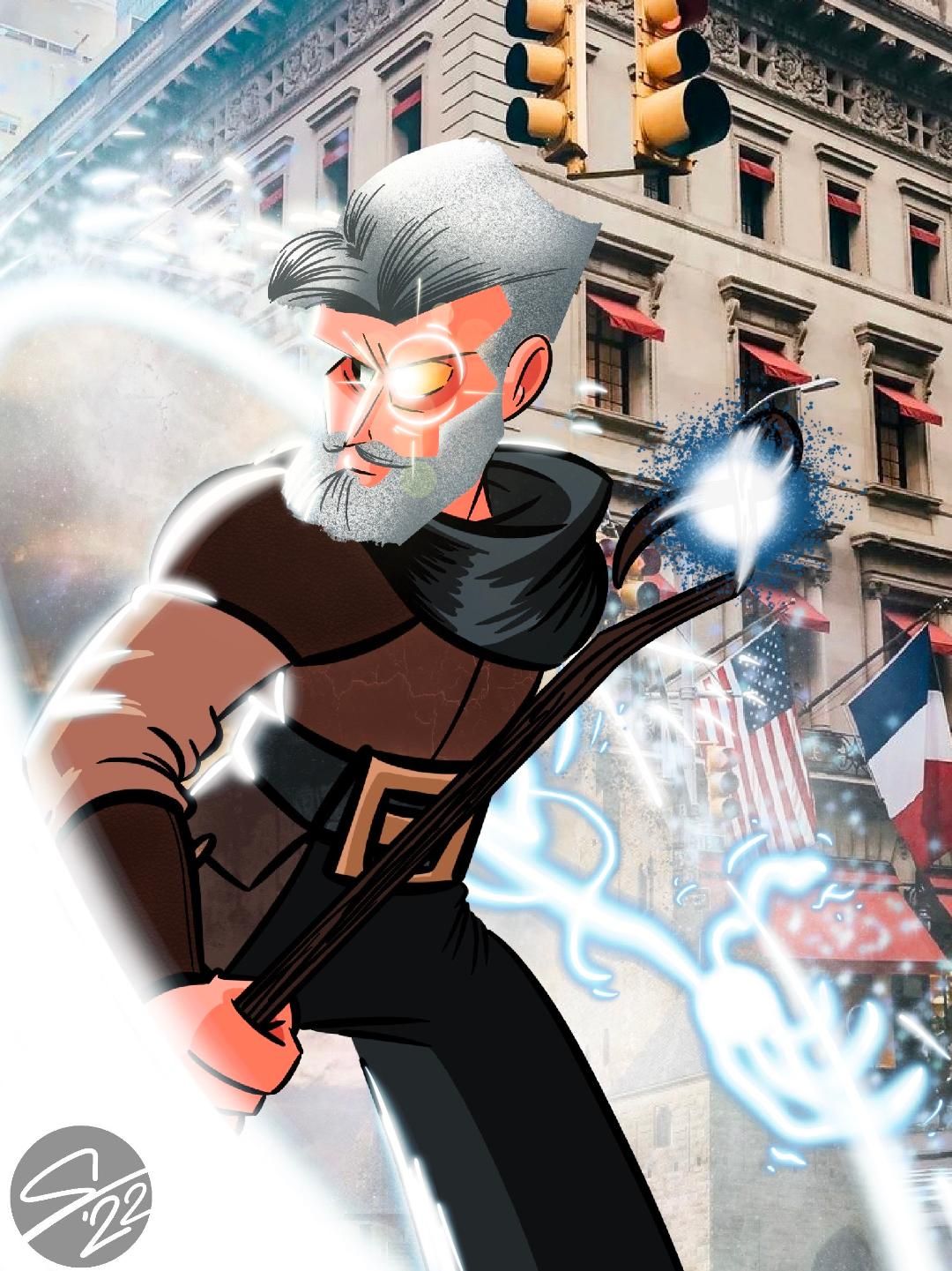 Line it is Drawn: Comic Book Medieval Knight Superheroes