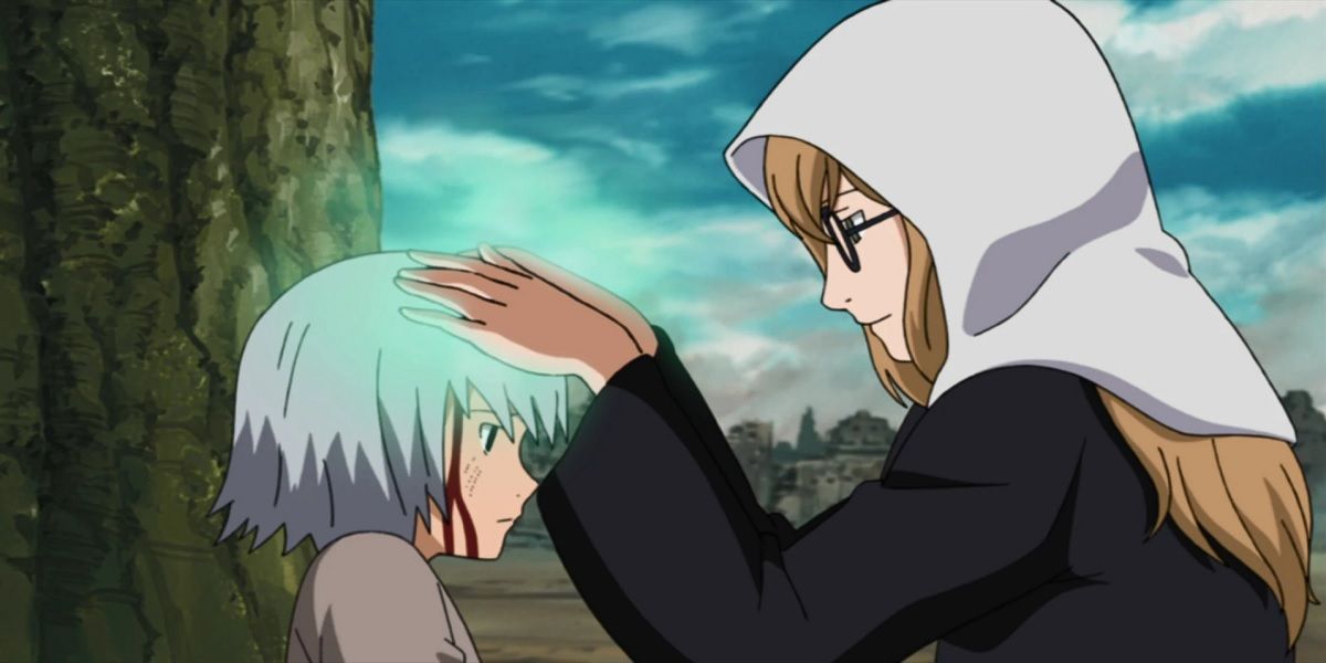 Naruto Chunin Exam Kabuto Heals Hinata Explained : Kabuto Yakushi (薬師 ...