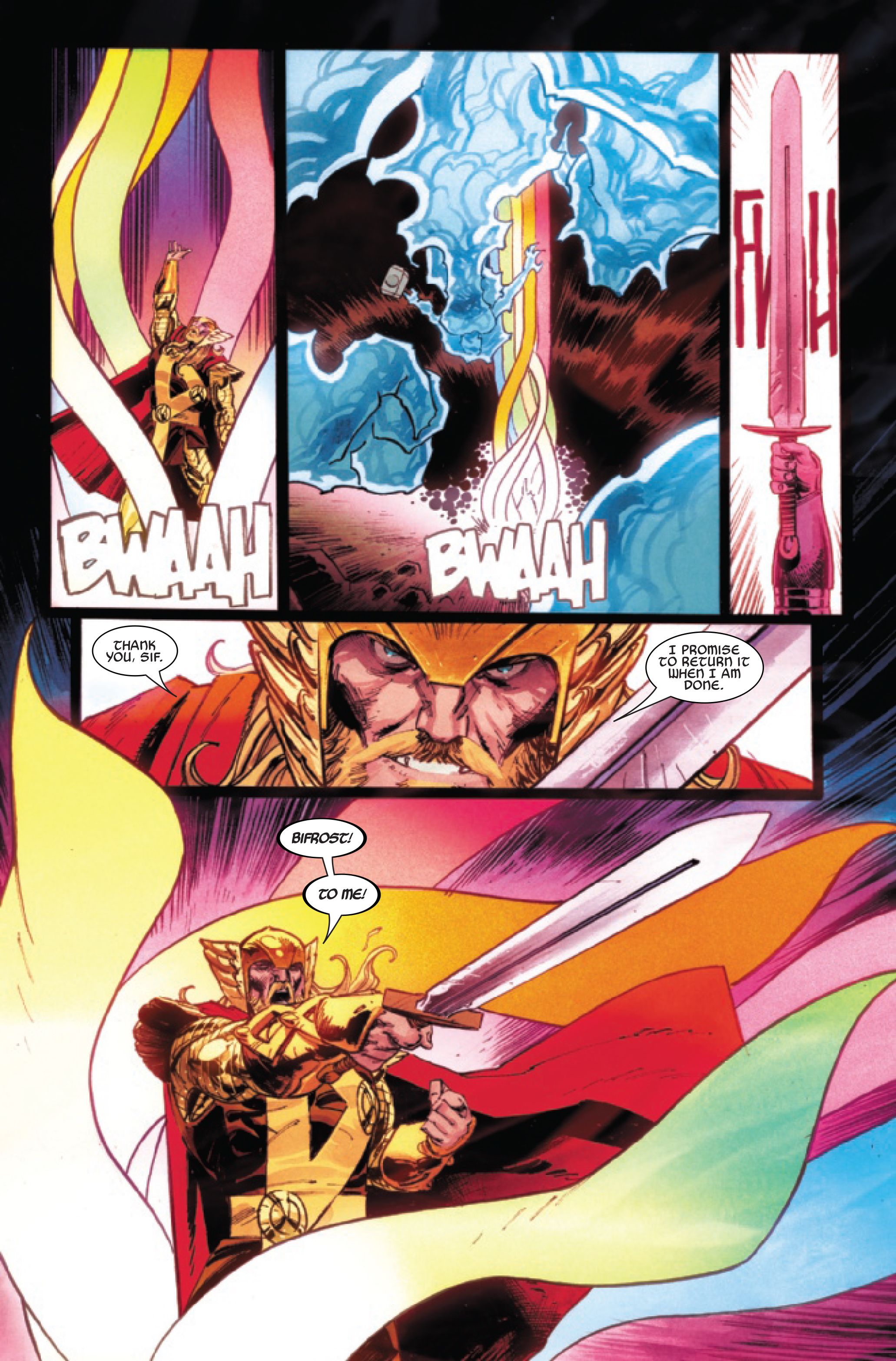 Thor Fights a Sentient Mjolnir With a Very Different Asgardian Weapon ...