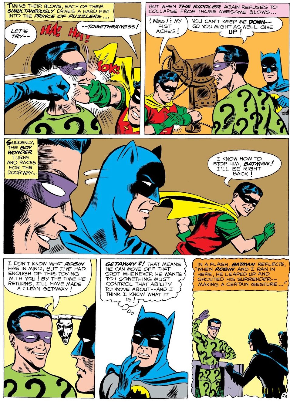 When the Riddler's Plan Involved Him Being Repeatedly Punched in the Face