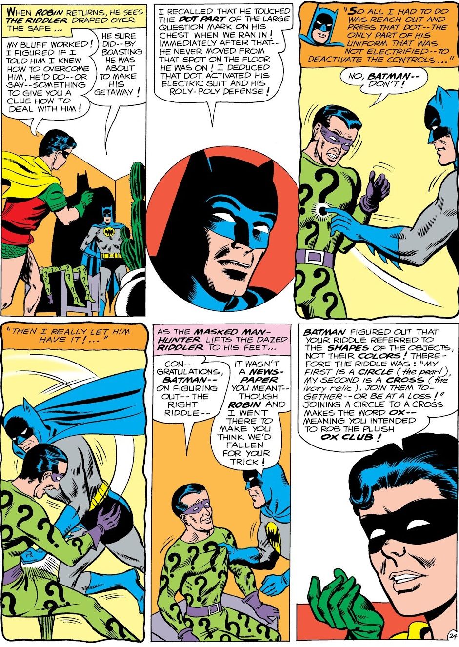 When the Riddler's Plan Involved Him Being Repeatedly Punched in the Face