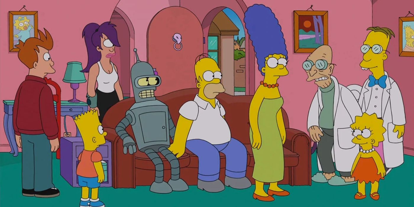 How The Simpsons Made Futurama Their Canon Future