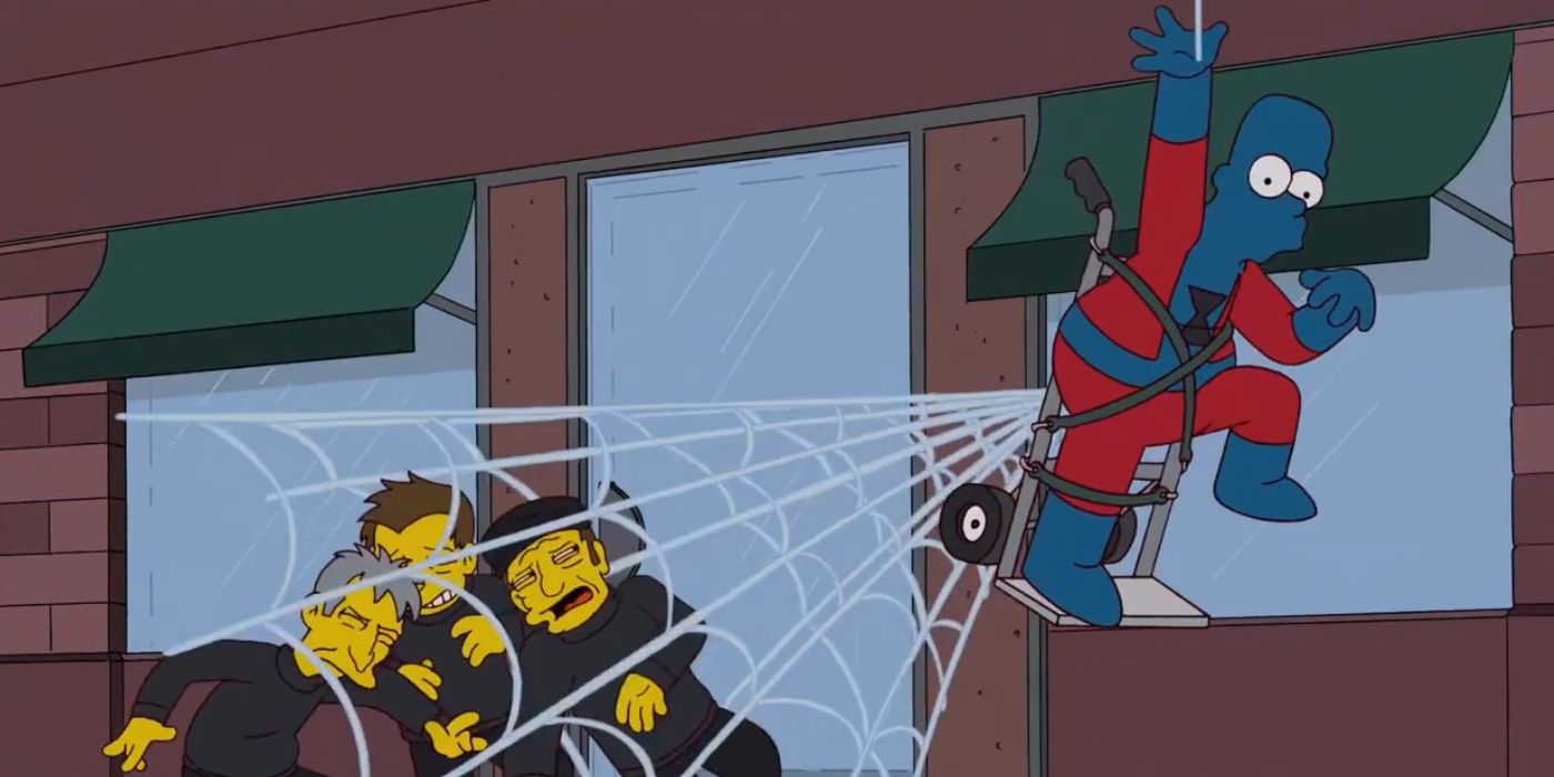 The Simpsons Once Turned Homer into Spider-Man