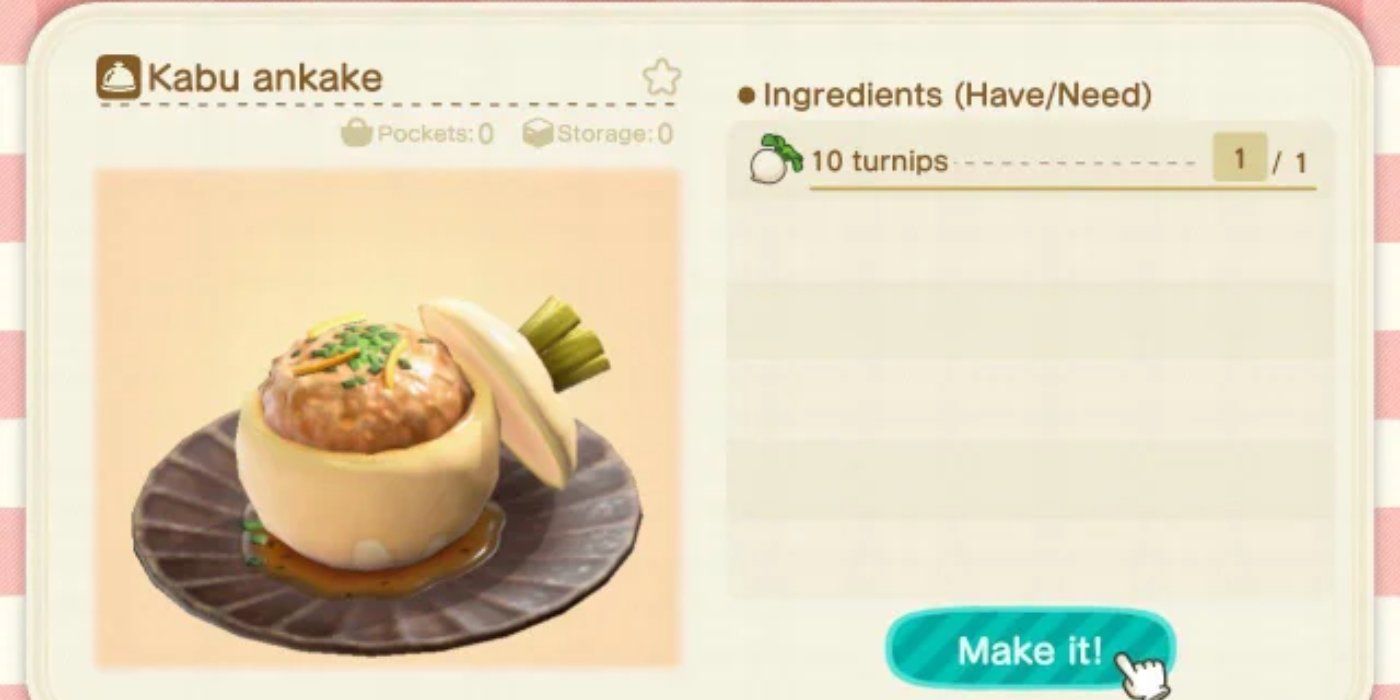 10 Best New Recipes In Animal Crossing: New Horizons