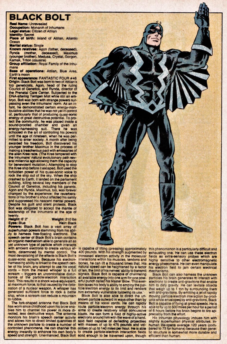 When We Learned that Black Bolt's First Name Was 'Blackagar Boltagon'