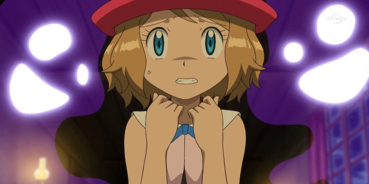 Pokemon Ash And Serena Scared