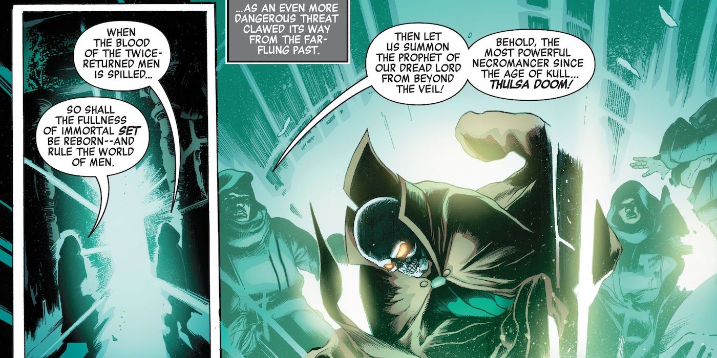Savage Avengers Revived Thulsa Doom to Battle Conan
