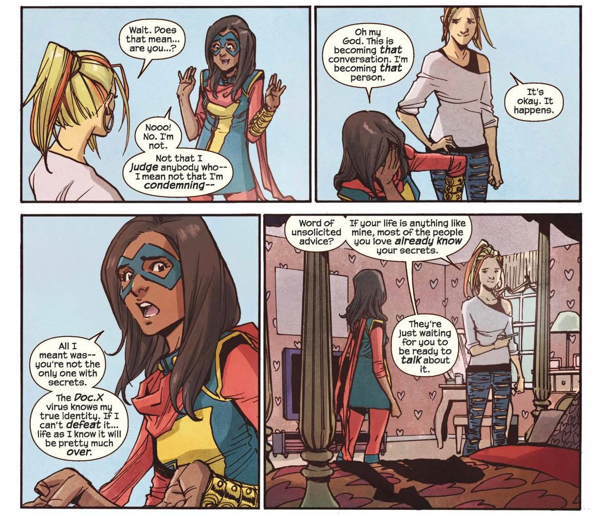 Ms. Marvel and Her "Mean Girl" School Rival Faced The Fear of Being Exposed