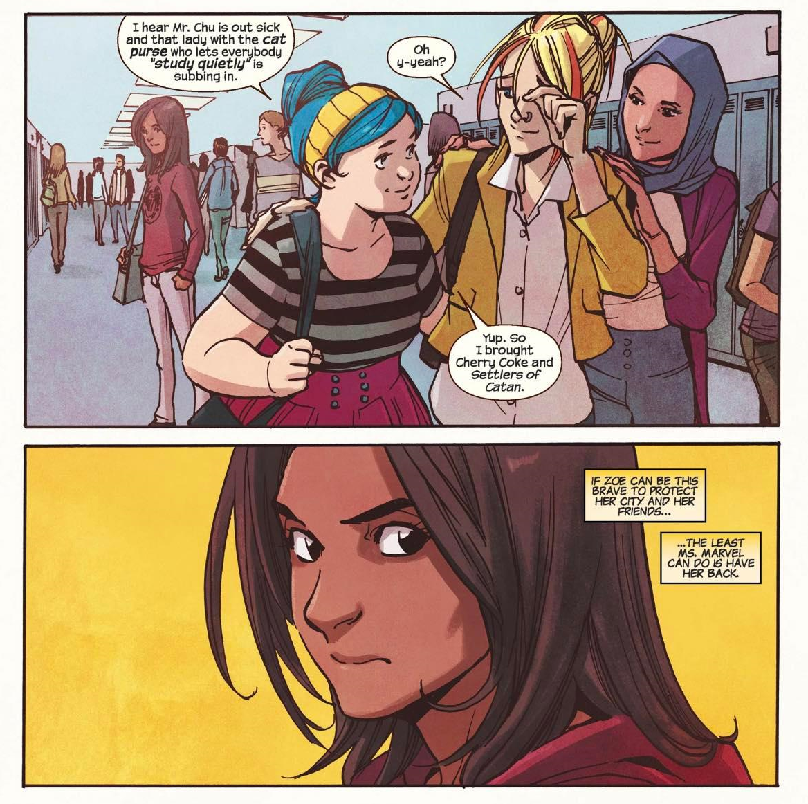 Ms. Marvel and Her "Mean Girl" School Rival Faced The Fear of Being Exposed