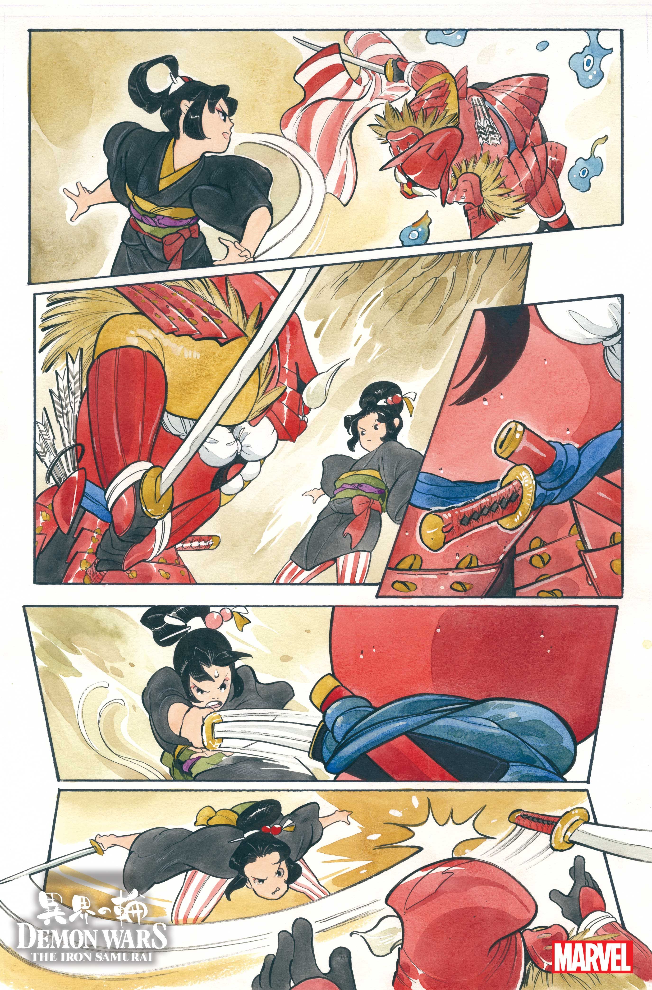 Marvel Unveils Stunning New Peach Momoko Iron Samurai Character Designs