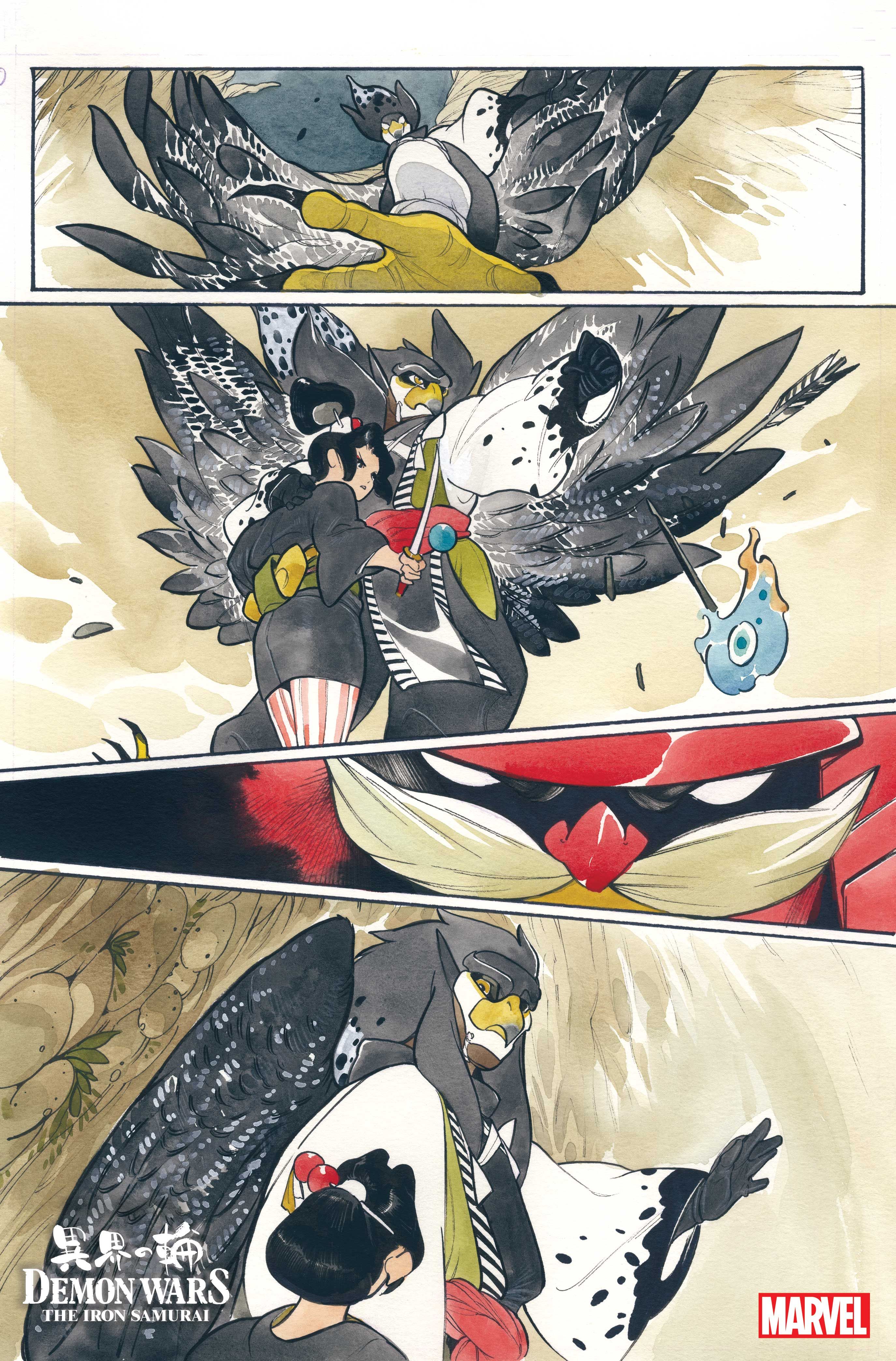 Marvel Unveils Stunning New Peach Momoko Iron Samurai Character Designs