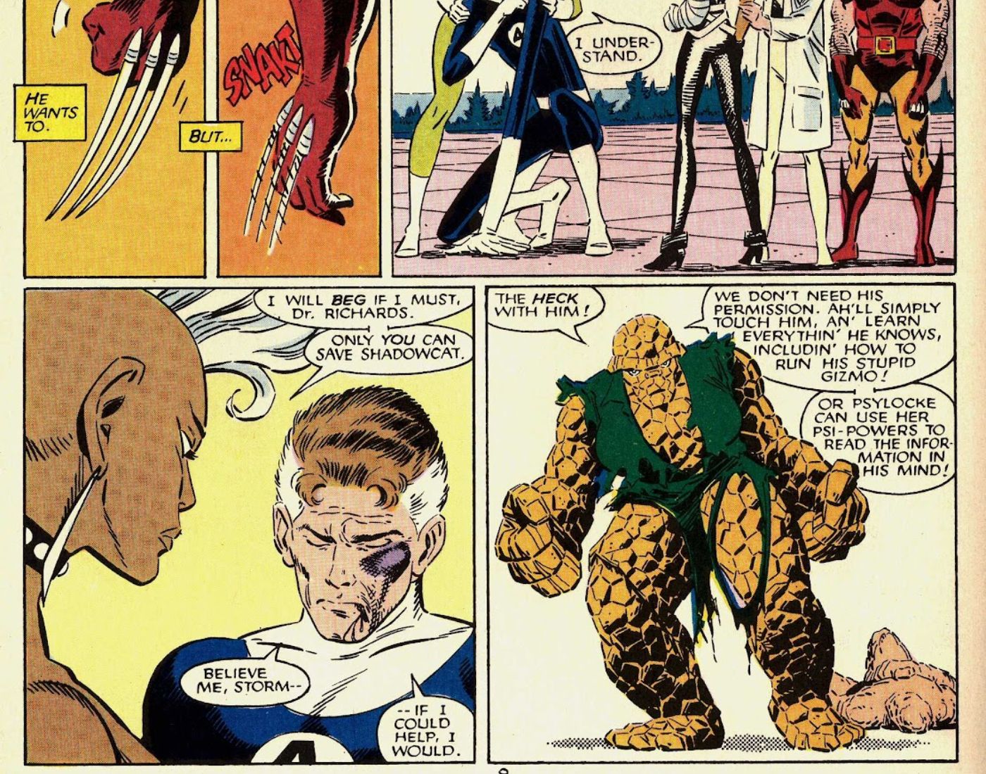 Rogue's Absorption of the Fantastic Four Nearly Destroyed Her