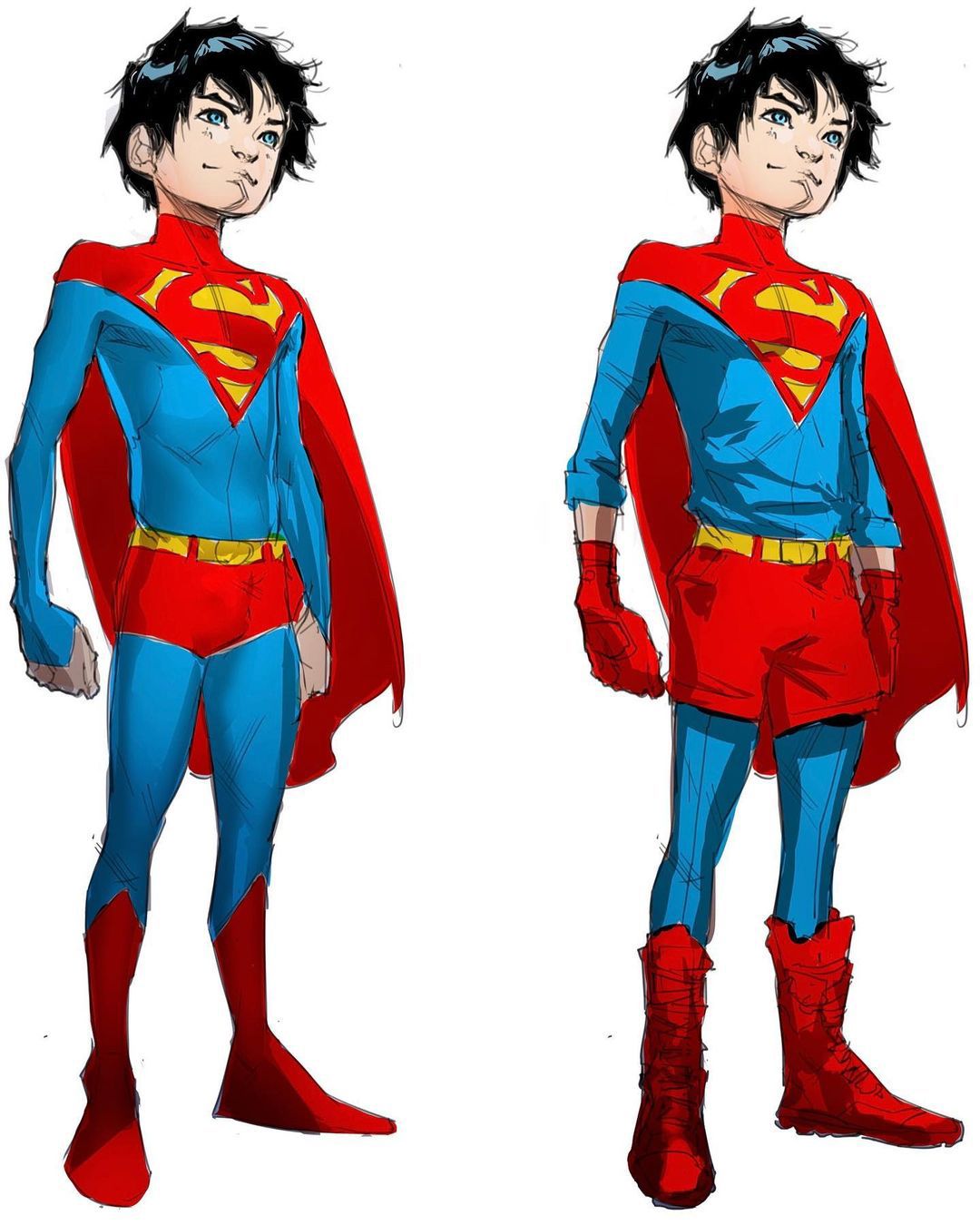 Super Sons Artist Shares Discarded 'Manga' Jon Kent Sketches