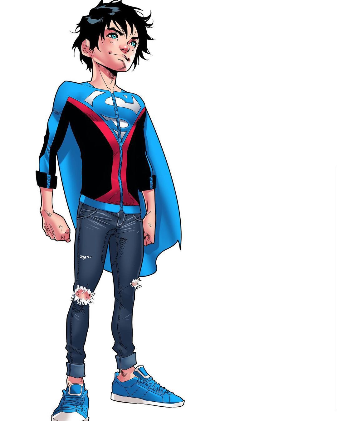 Super Sons Artist Shares Discarded 'Manga' Jon Kent Sketches