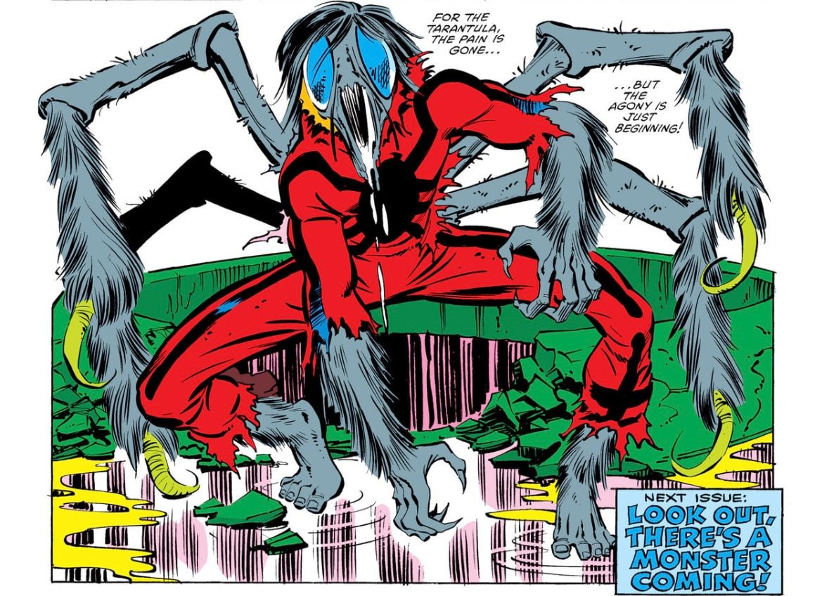 Spider-Man's Enemy Tarantula Turned Into a Giant Spider