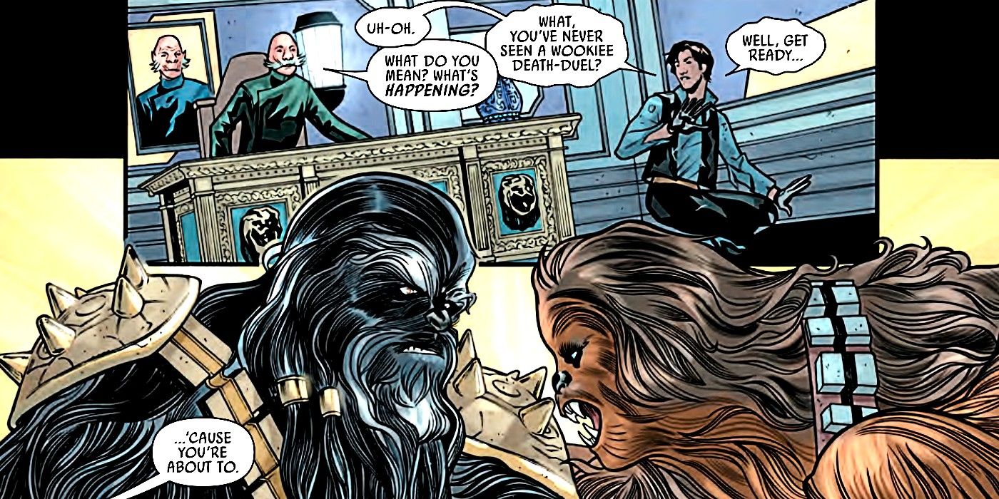 Star Wars: Chewbacca Just Fought Black Krrsantan a Wookiee Death Duel