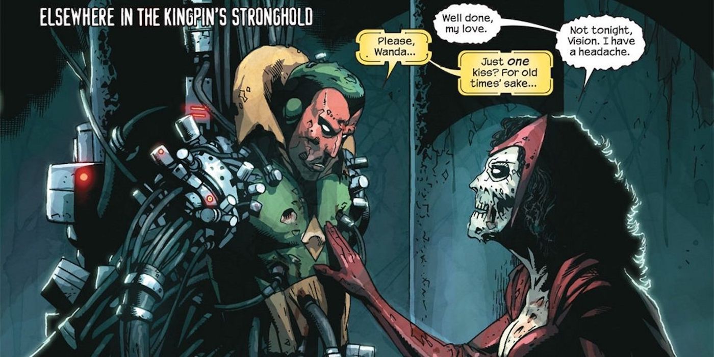 DCeased's Brainiac Homaged Marvel Zombies' Mangled Vision