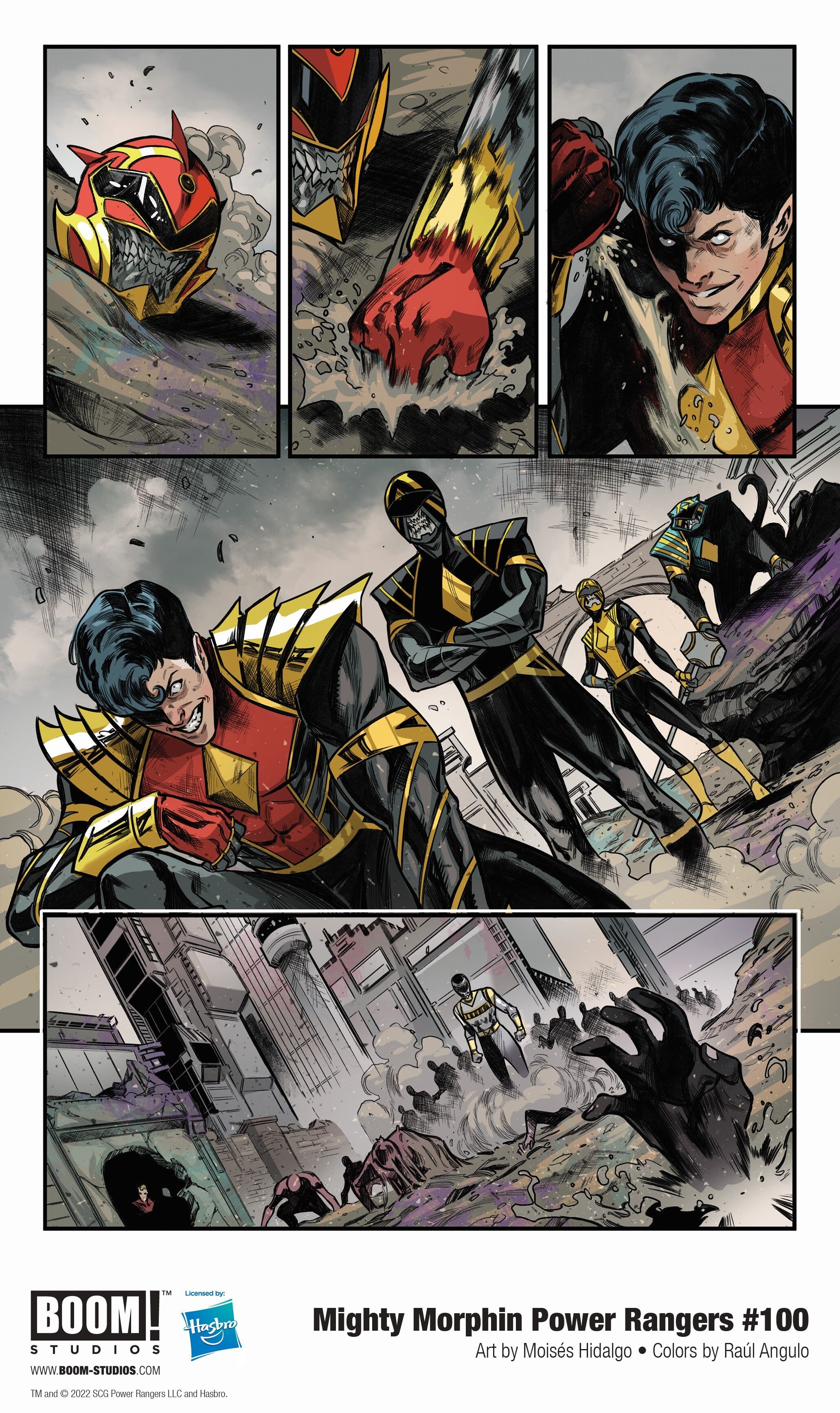MMPR's Death Ranger Debuts in Power Rangers' 100th Issue Preview