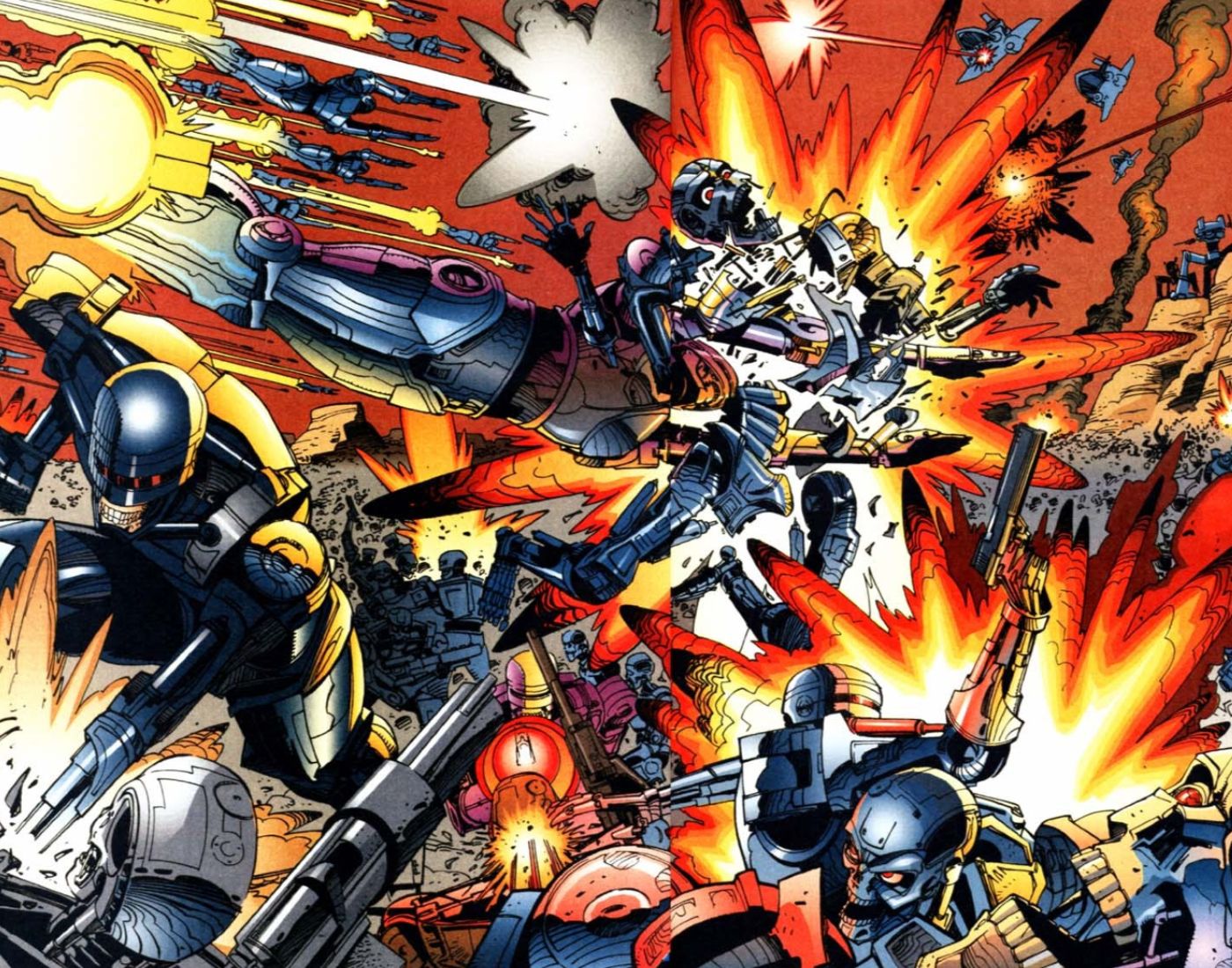 Flying Robocops Stopped Terminators From Annihilating Humanity