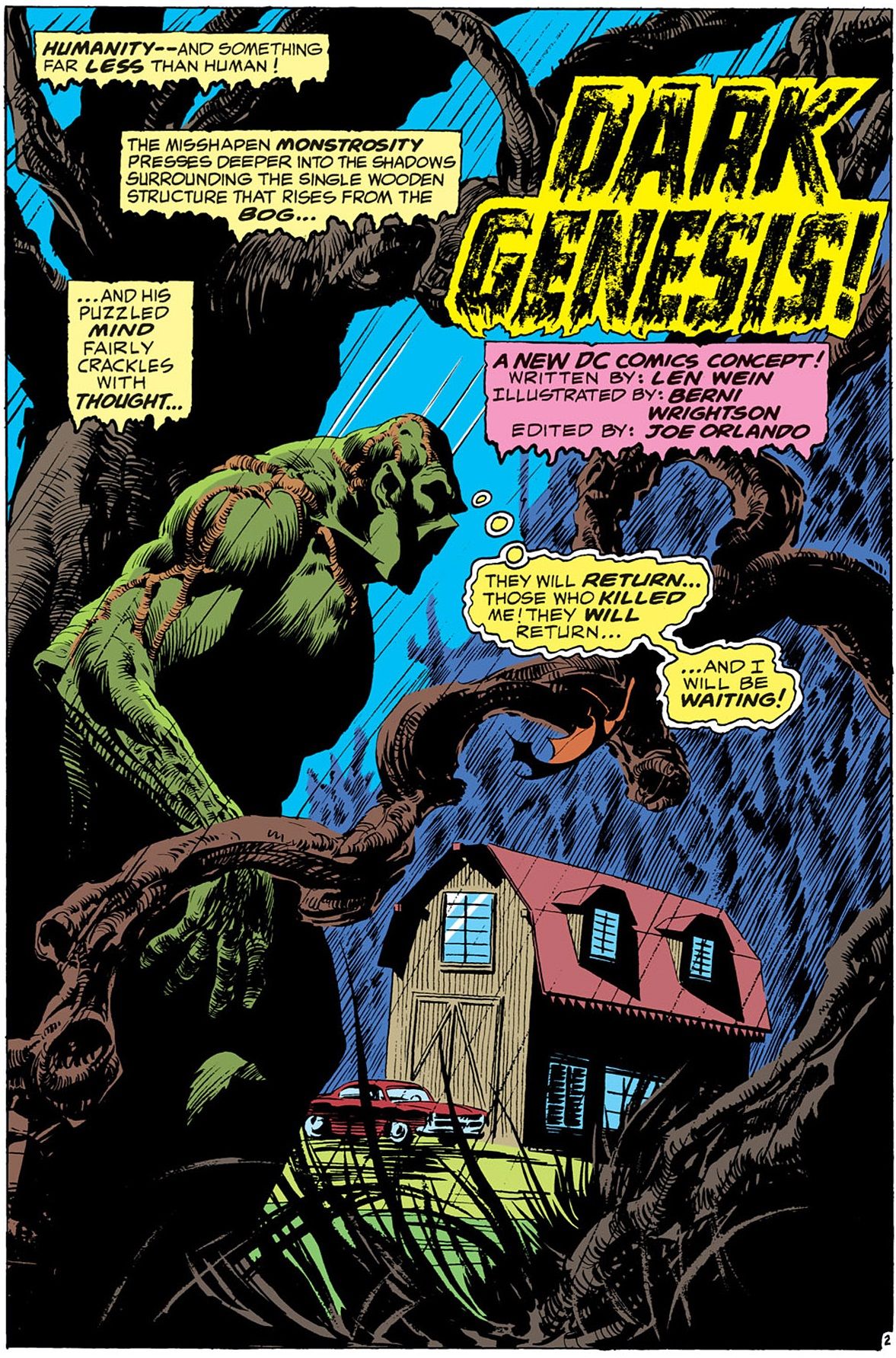 50 Years Ago, Swamp Thing Launched His Own Comic Book Series