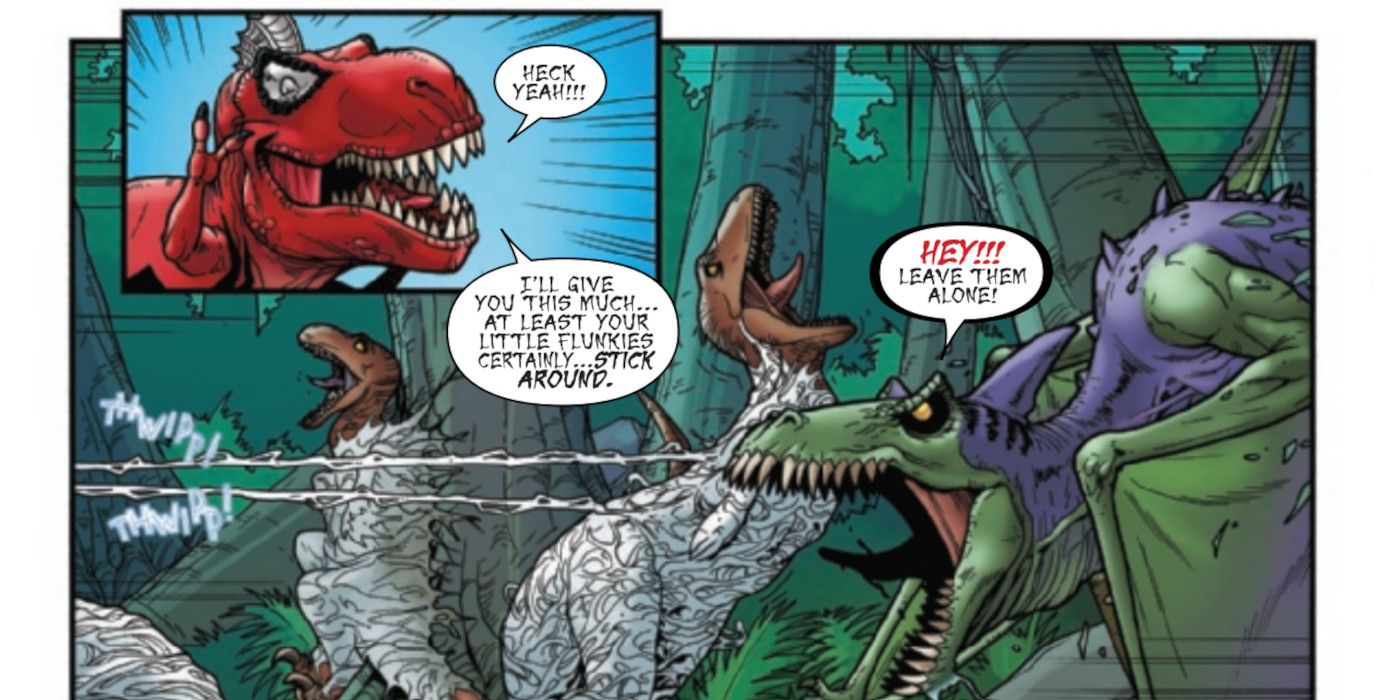 Marvel's Spider-Verse T-Rex Parodies the Usual Spider-Man Tropes