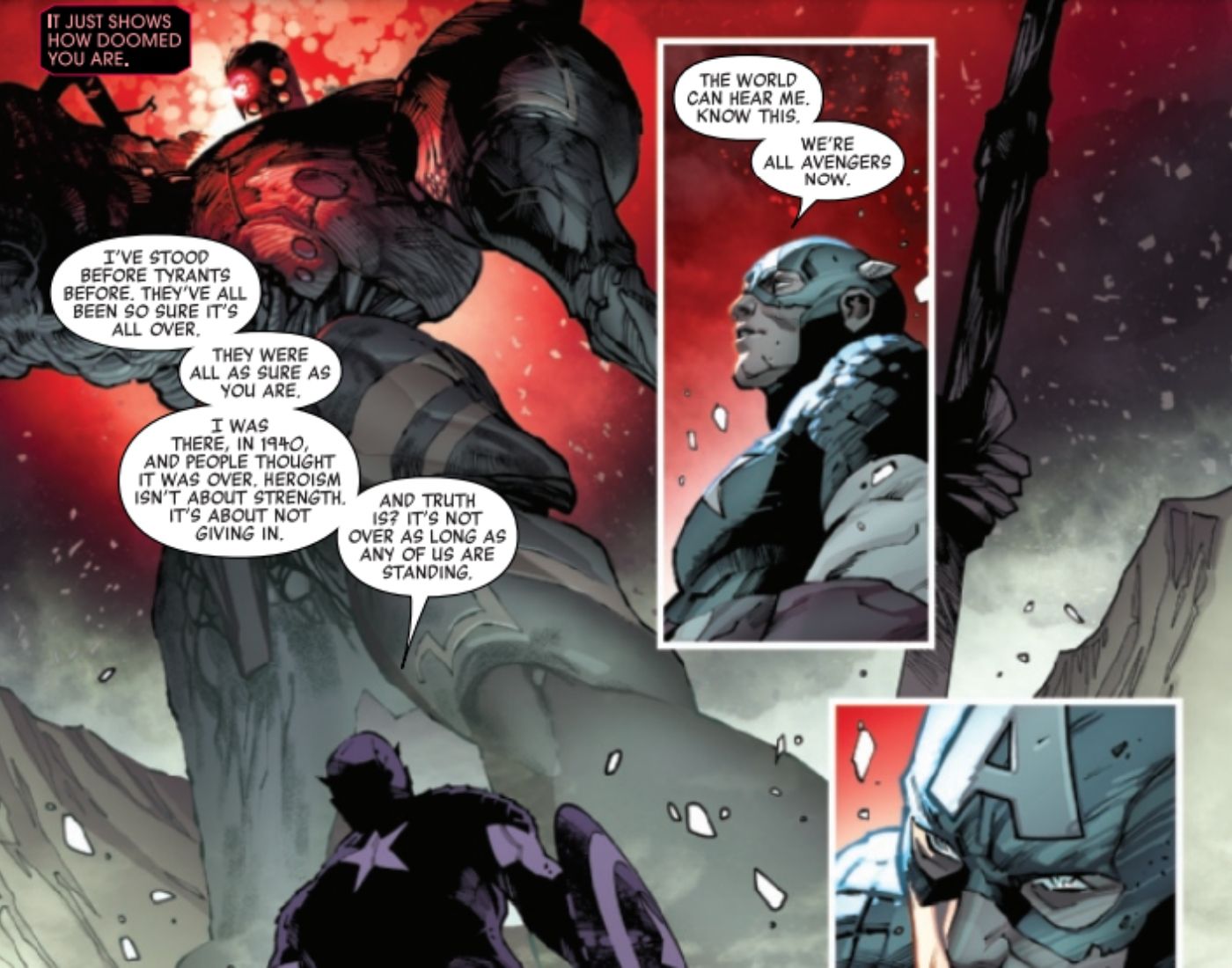 Captain America Relived His Most Iconic Infinity Gauntlet Moment