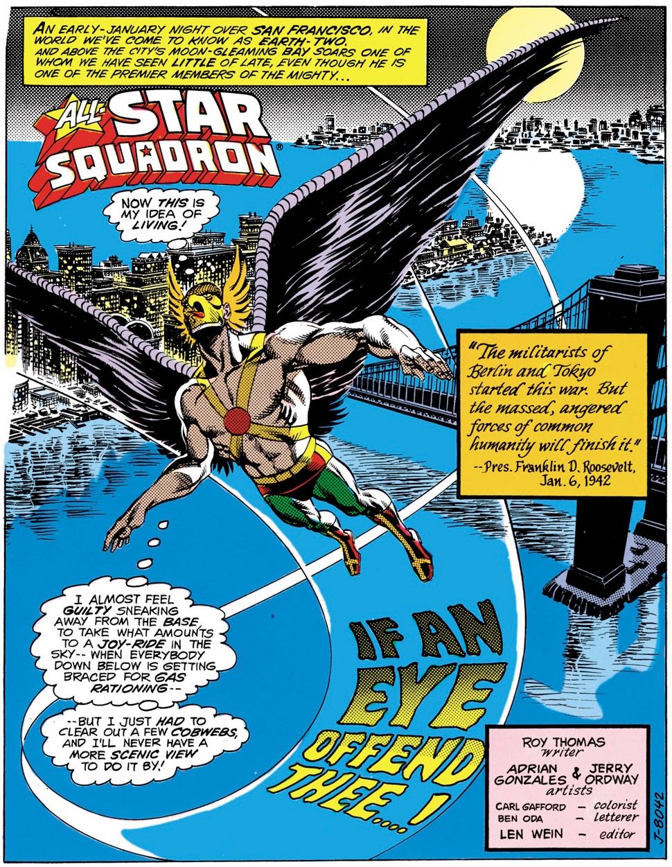 How a Missed Art Correction Broke a Cool All-Star Squadron Hawkman Streak