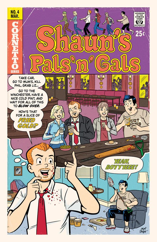 Archie and Shaun of the Dead Mash-Up in Spectacular Fan Art