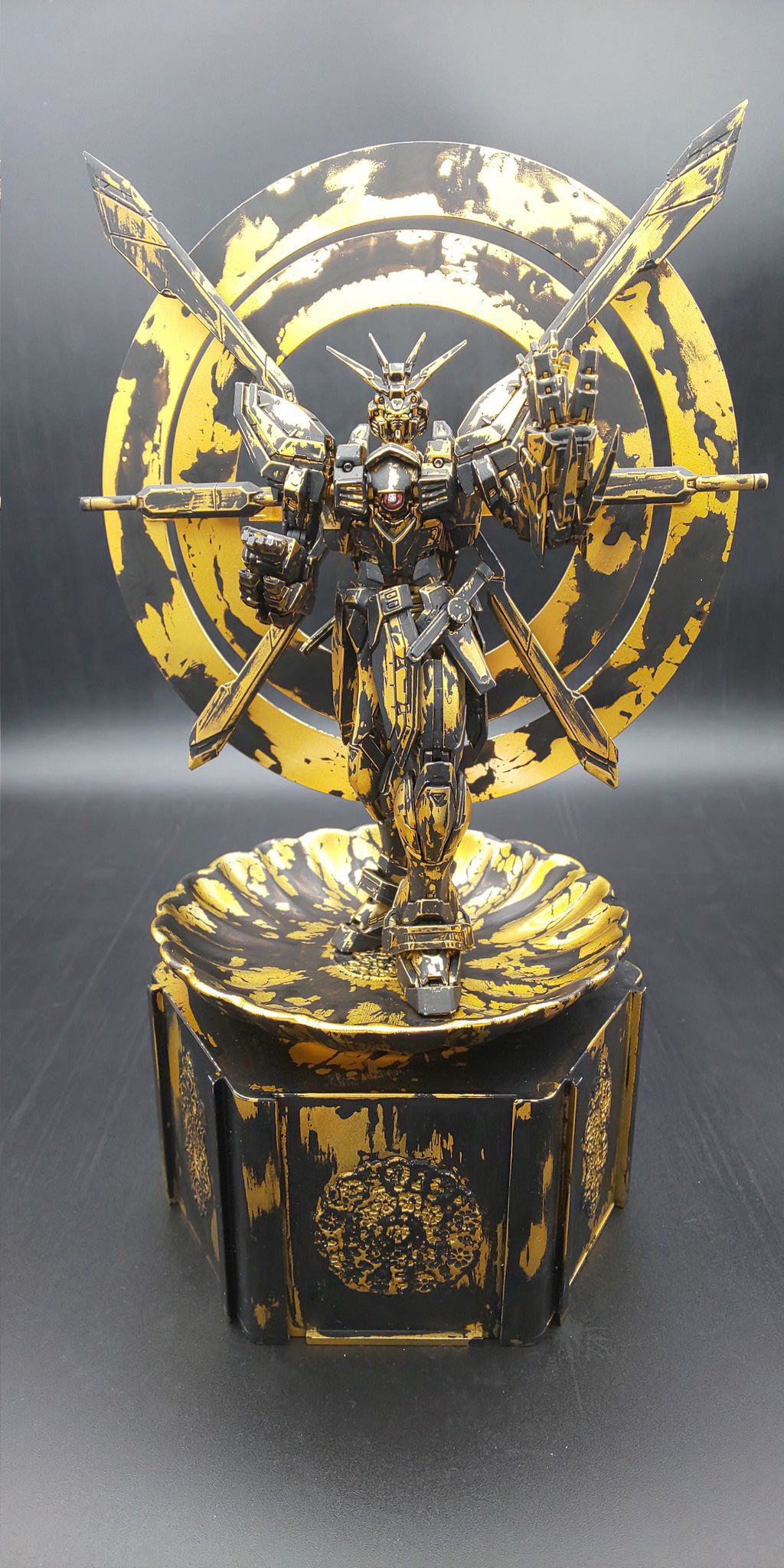 Gundam Fan Creates Buddha Statue Inspired Custom Gunpla