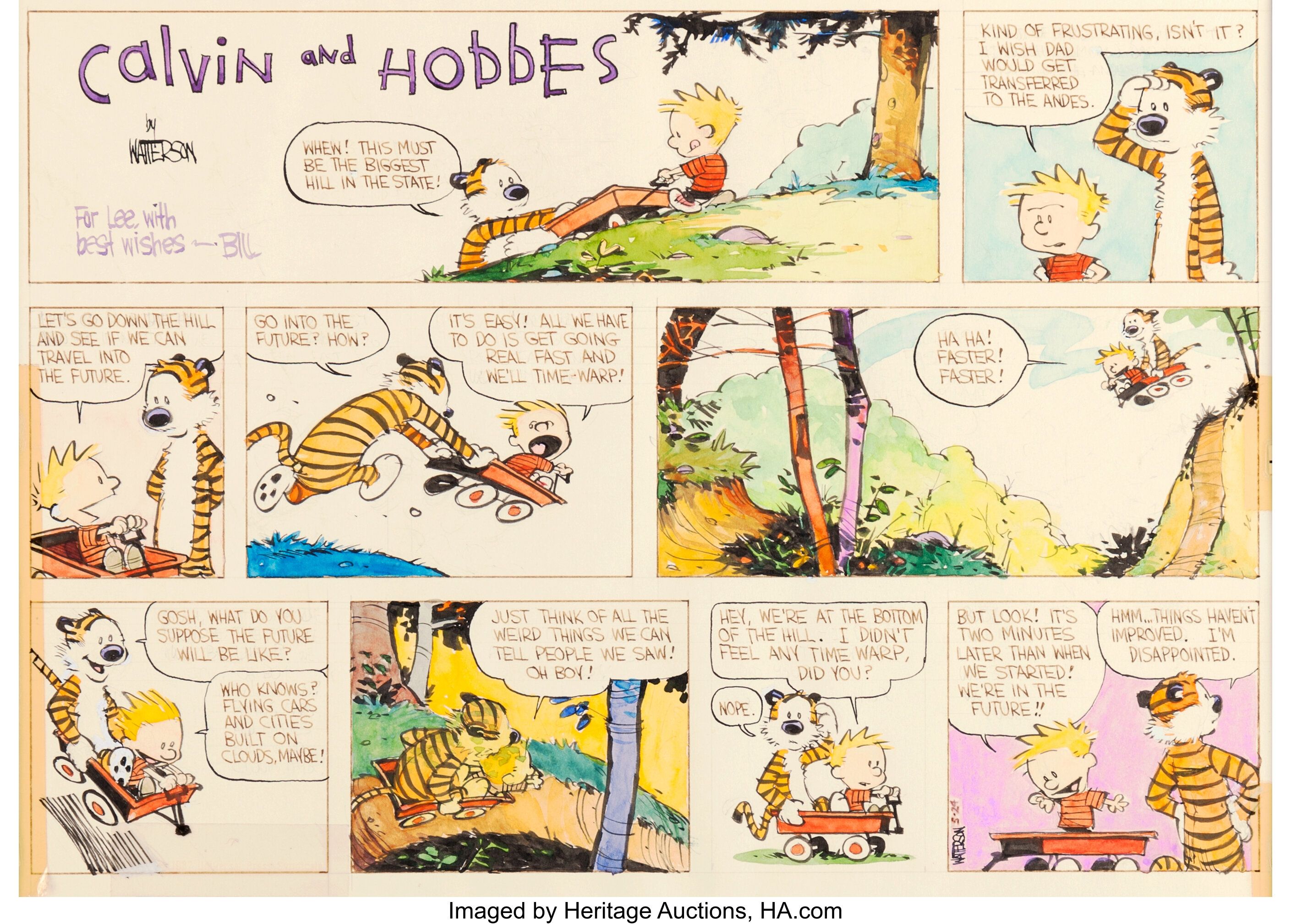 Rare Bill Watterson Calvin & Hobbes Works Head to Auction
