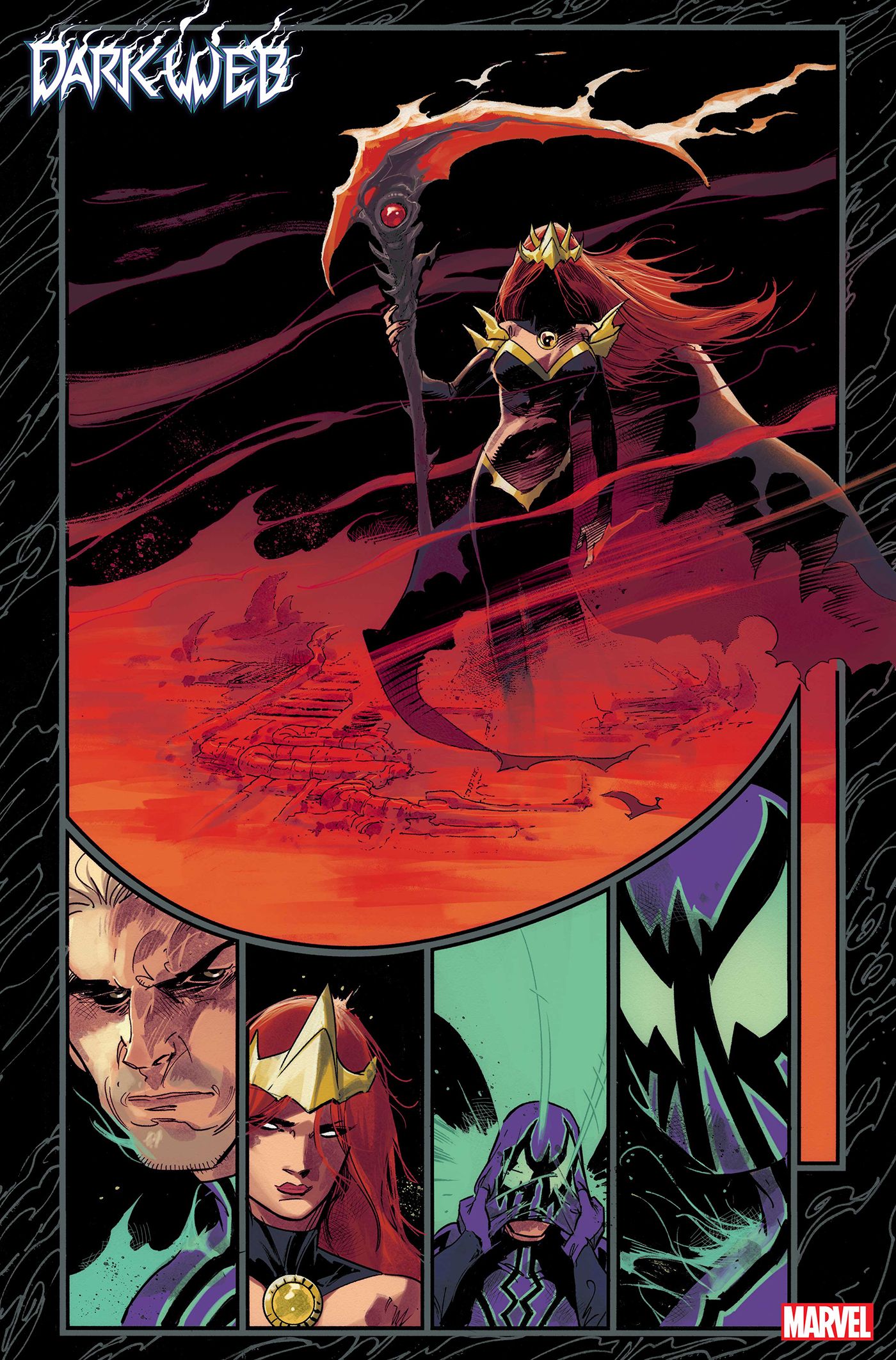 Goblin Queen and Spider-Man’s Evil Clone Make a Dastardly Pair in Dark Web Crossover First-Look