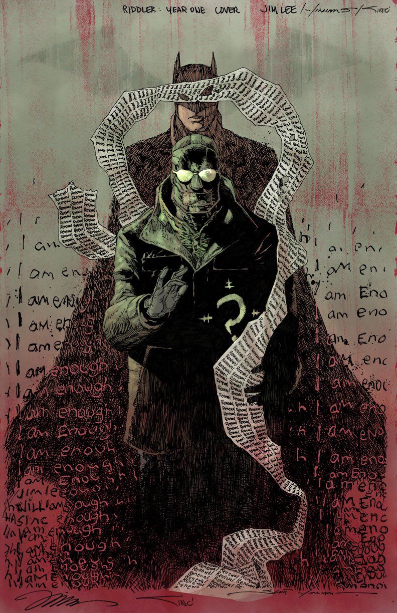 Jim Lee Crafts a Haunting Batman Cover for Paul Dano’s Riddler Series