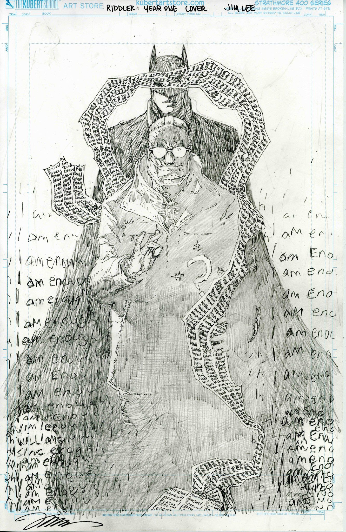 Jim Lee Crafts a Haunting Batman Cover for Paul Dano’s Riddler Series