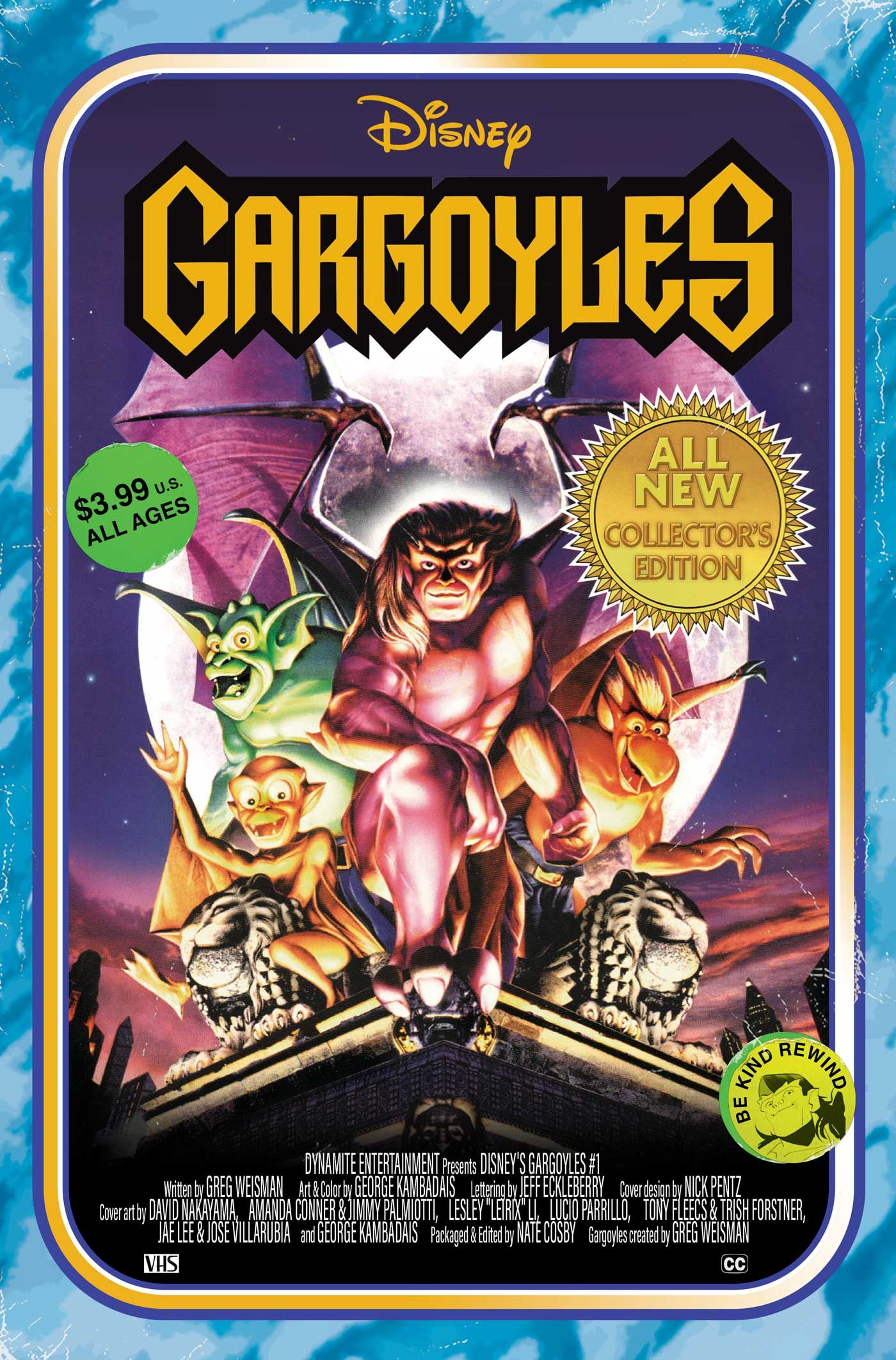 Disney’s Gargoyles Debuts VHS, Madureira Incentive Cover Art