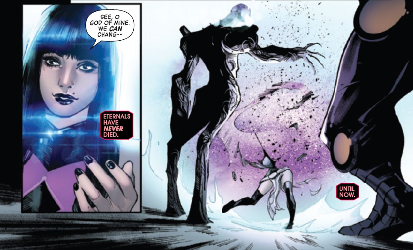 The Former Avenger Sersi Meets Her End in Judgment Day