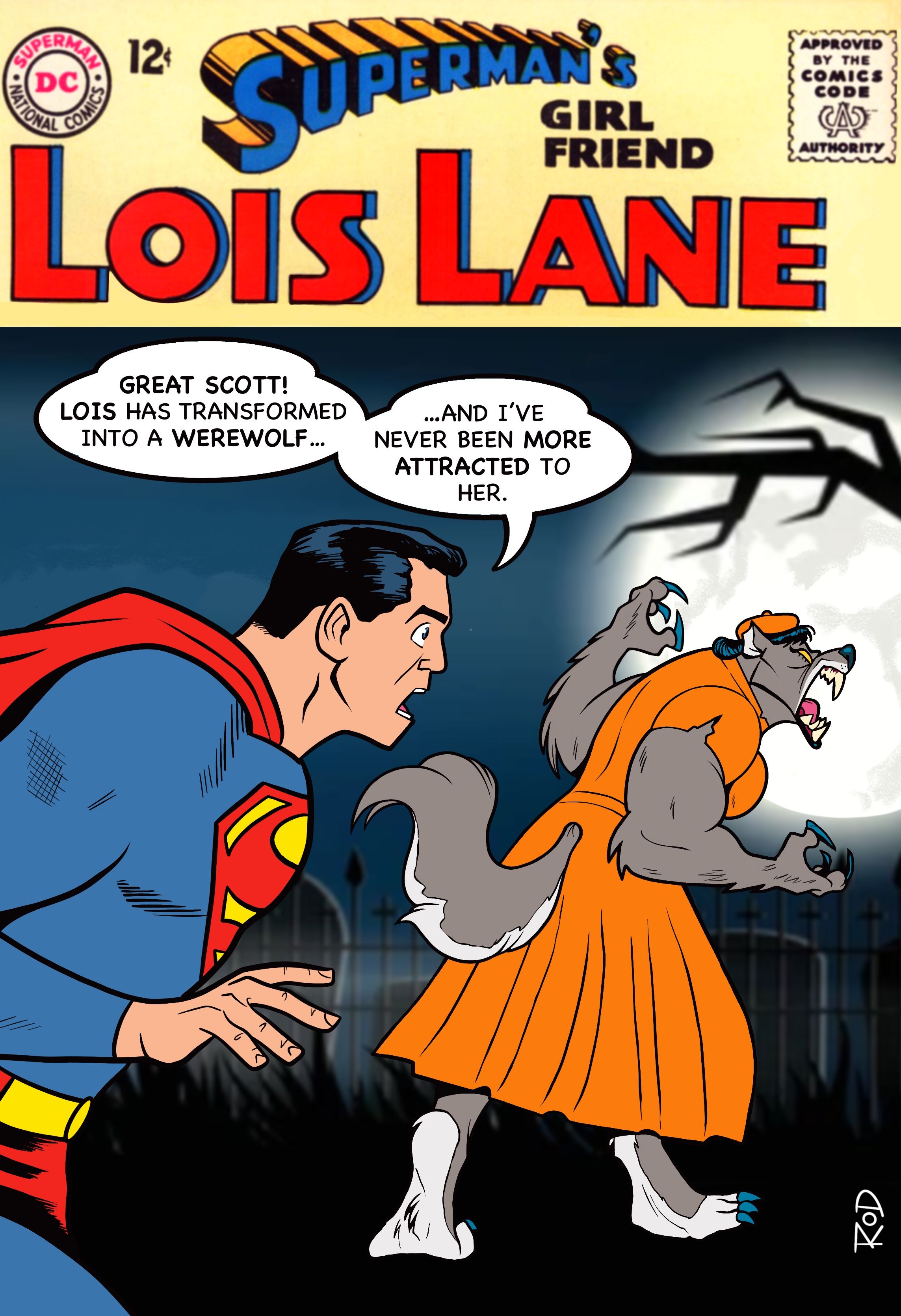 Line it is Drawn: Comic Book Characters as Werewolves