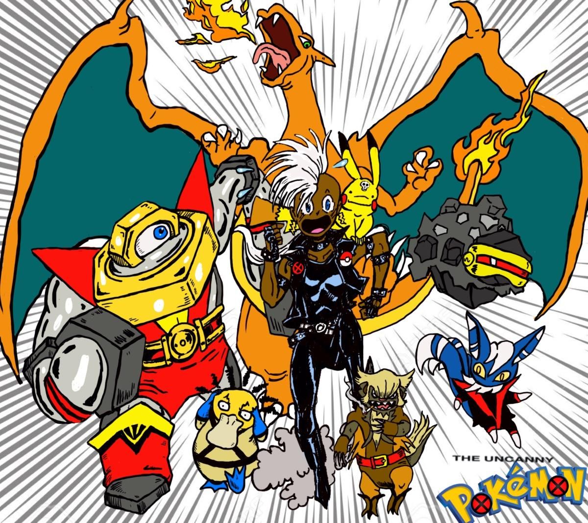 Line it is Drawn - Comic Book Characters Merged With Pokémon