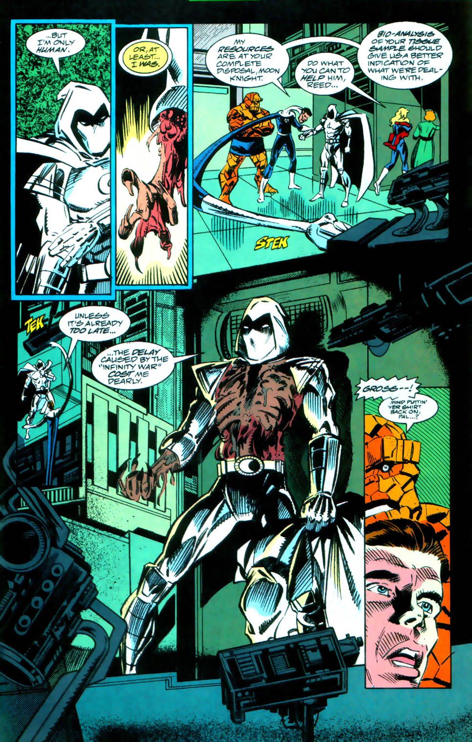 Doctor Strange and Reed Richards Cured Moon Knight of a Demon Infestation