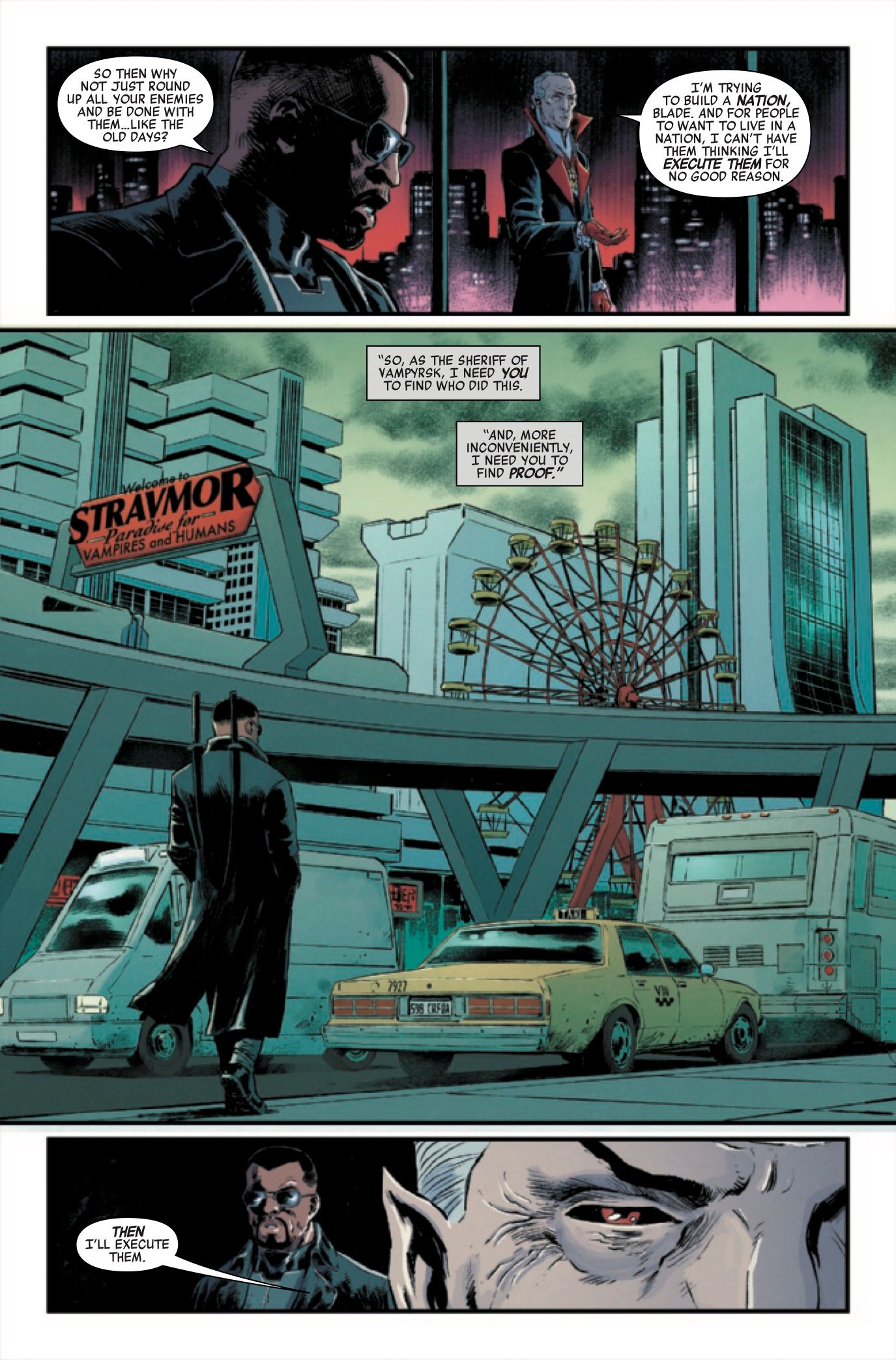 Blade Has Begun Working For His All-Time Biggest Vampire Enemy