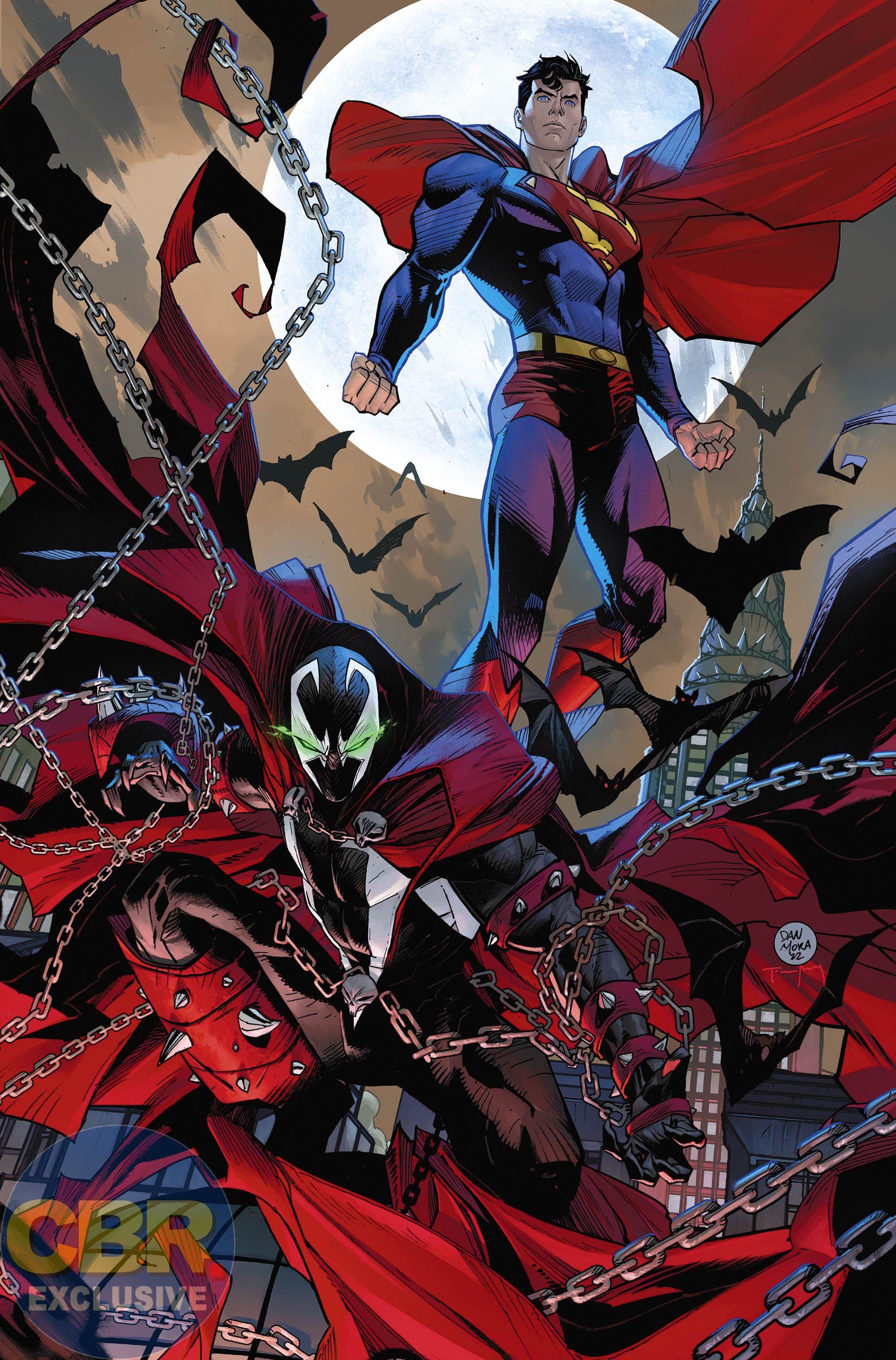 Batman and Spawn Take Flight in Dark Knight Returns Homage