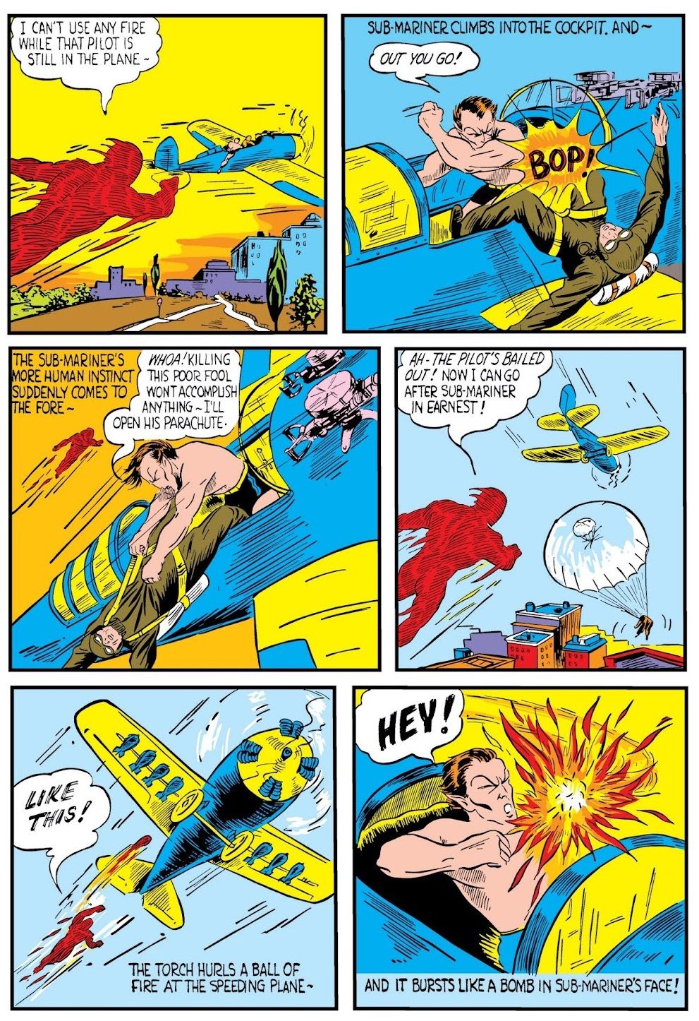 The First Namor/Human Torch Fight Wasn't Created Over One Big Group Weekend