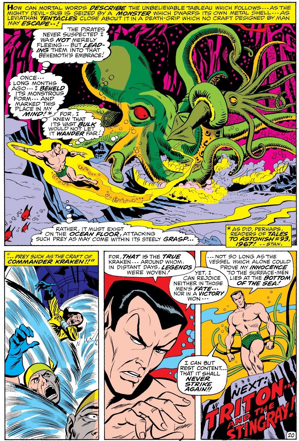 How Roy Thomas Used an Old Comic Swipe to Resolve a Namor Story