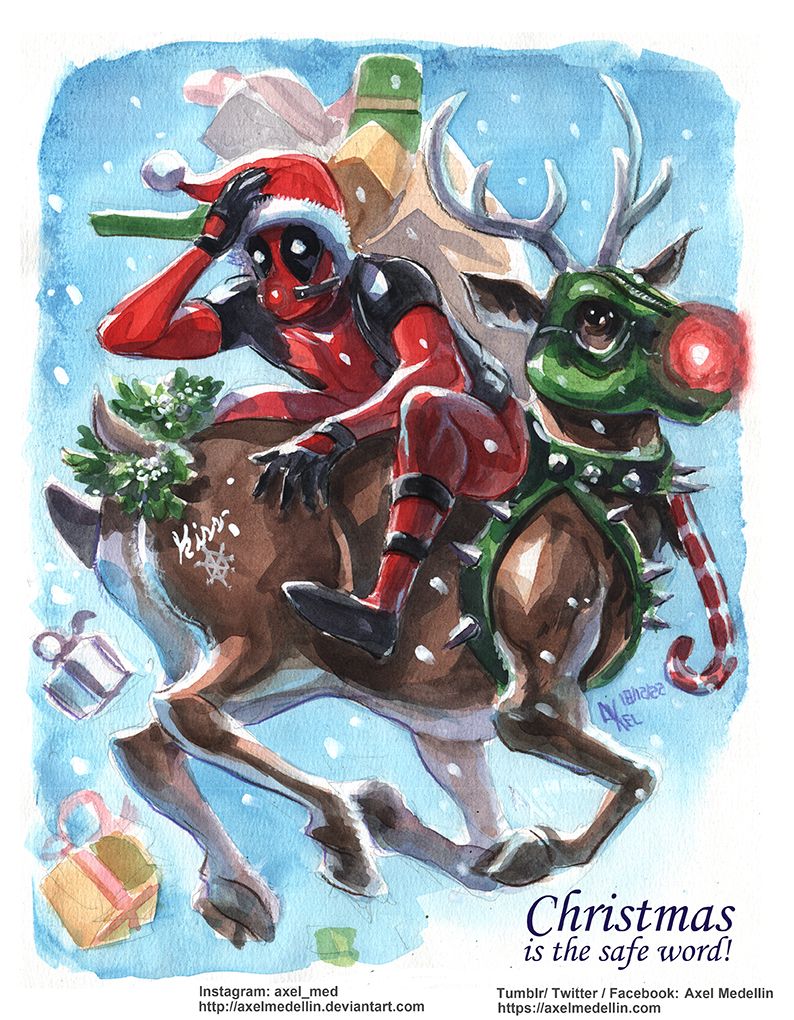 Line it is Drawn: Superhero Christmas Cards